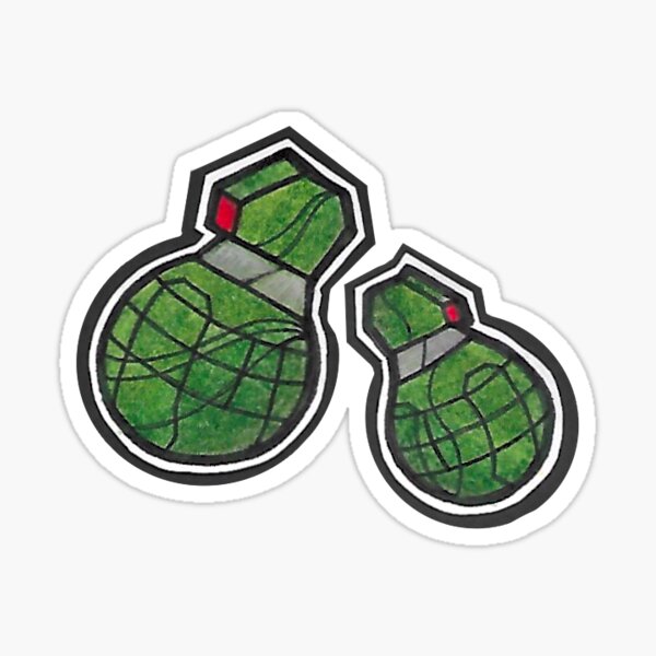 "Frags (hand drawn)" Sticker by ArtbyJodie | Redbubble