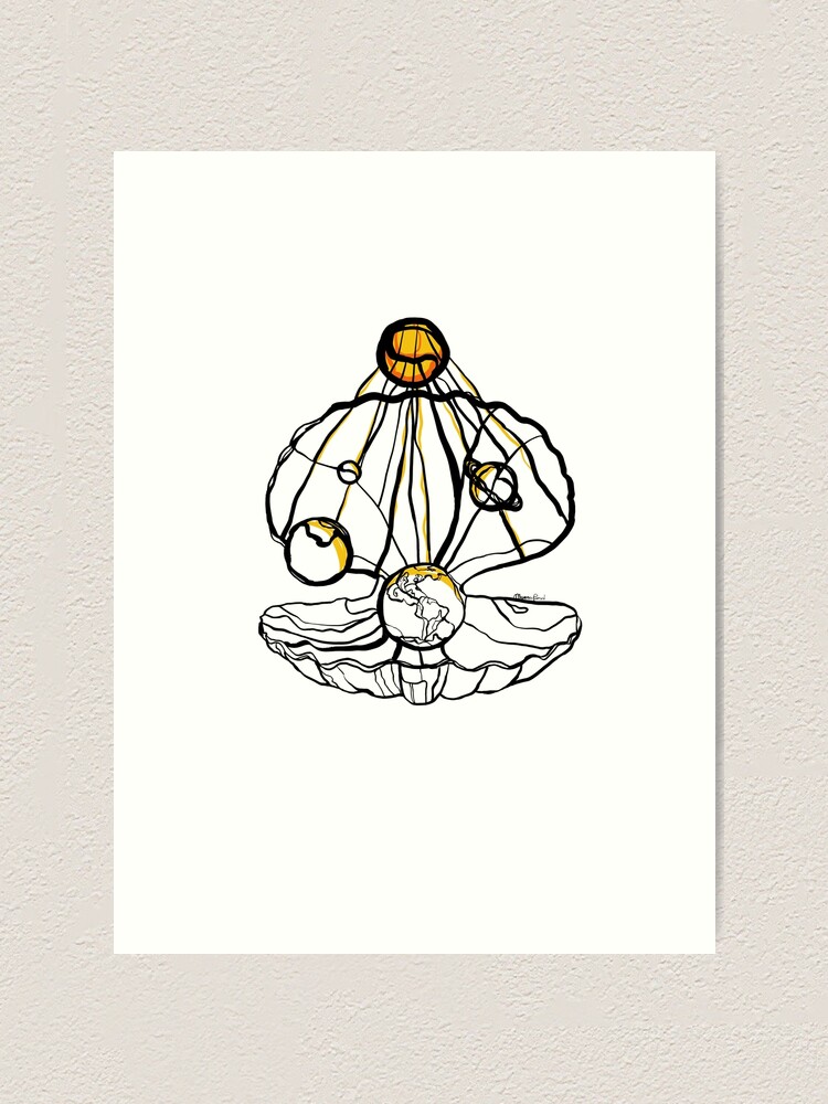 "Single Line - Shell" Art Print by MaxencePierrard | Redbubble