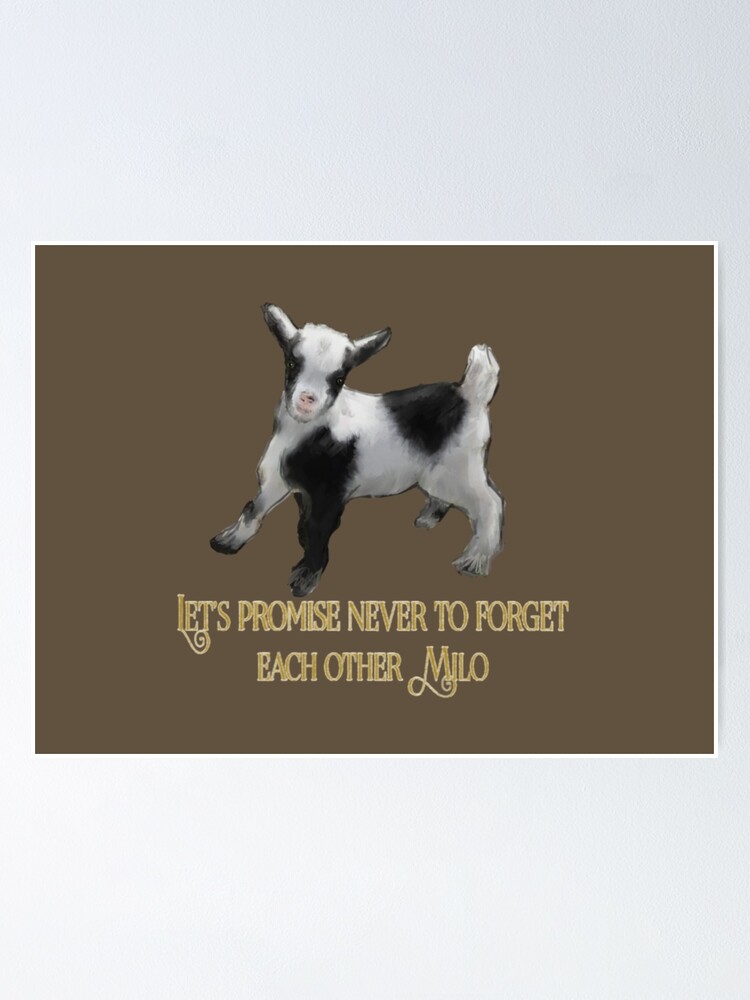"Milo the goat Shadow and bone" Poster by Leafsheep | Redbubble