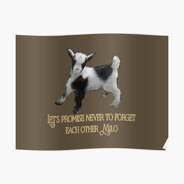 "Milo the goat Shadow and bone" Poster by Leafsheep | Redbubble