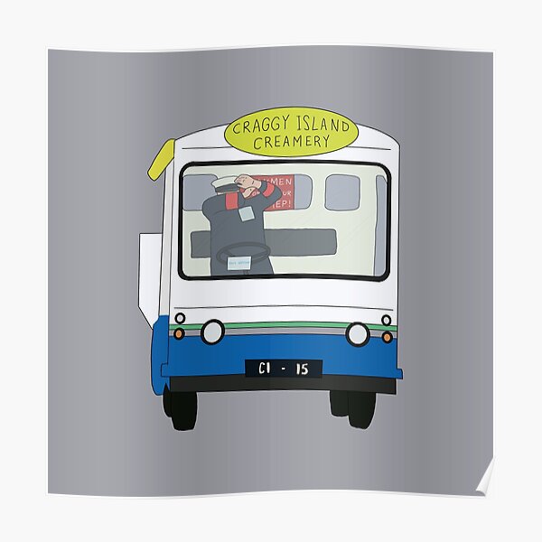"Father Ted Dougal Milk Float" Poster by thebcarts | Redbubble