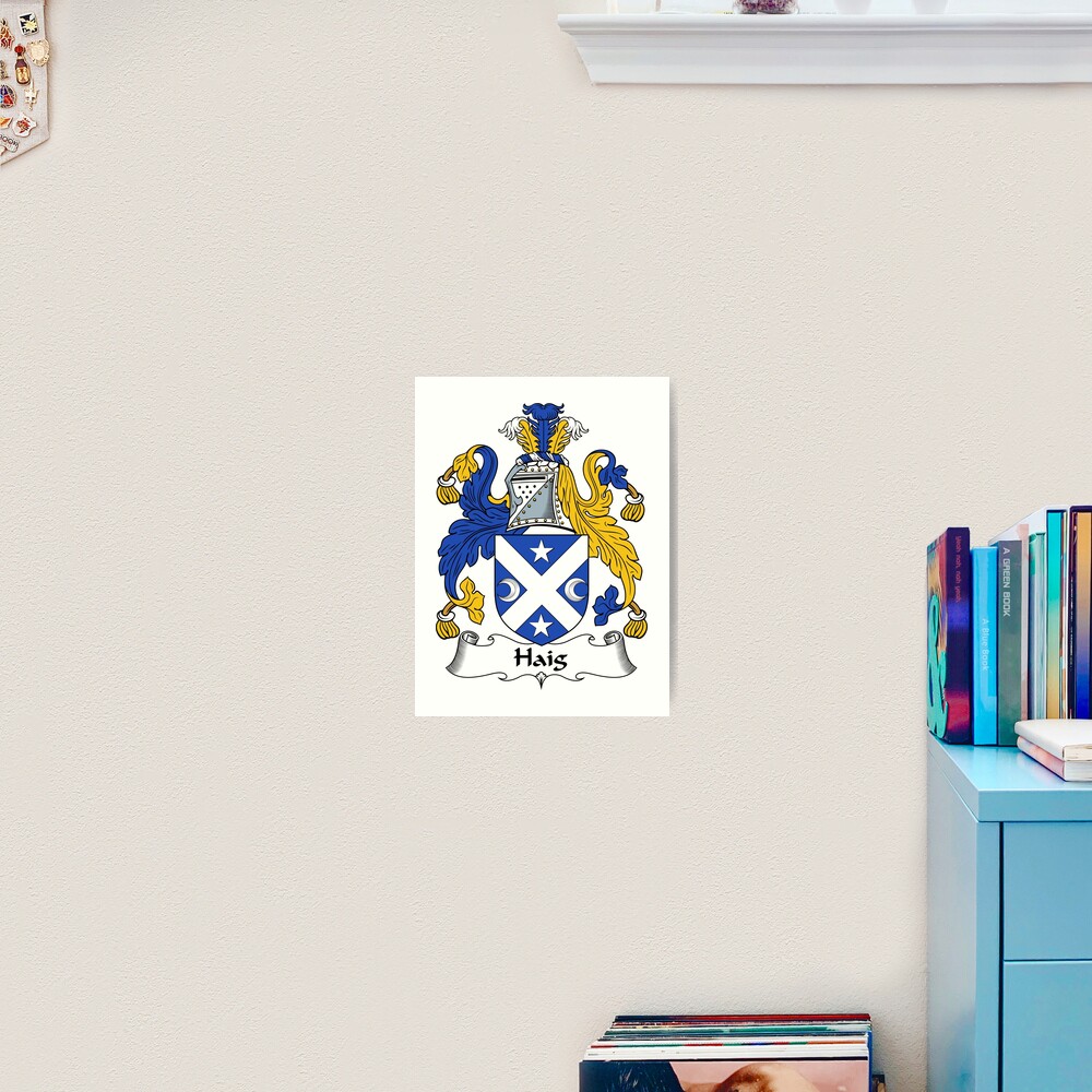 "Haig Coat of Arms / Haig Family Crest" Art Print for Sale by ...
