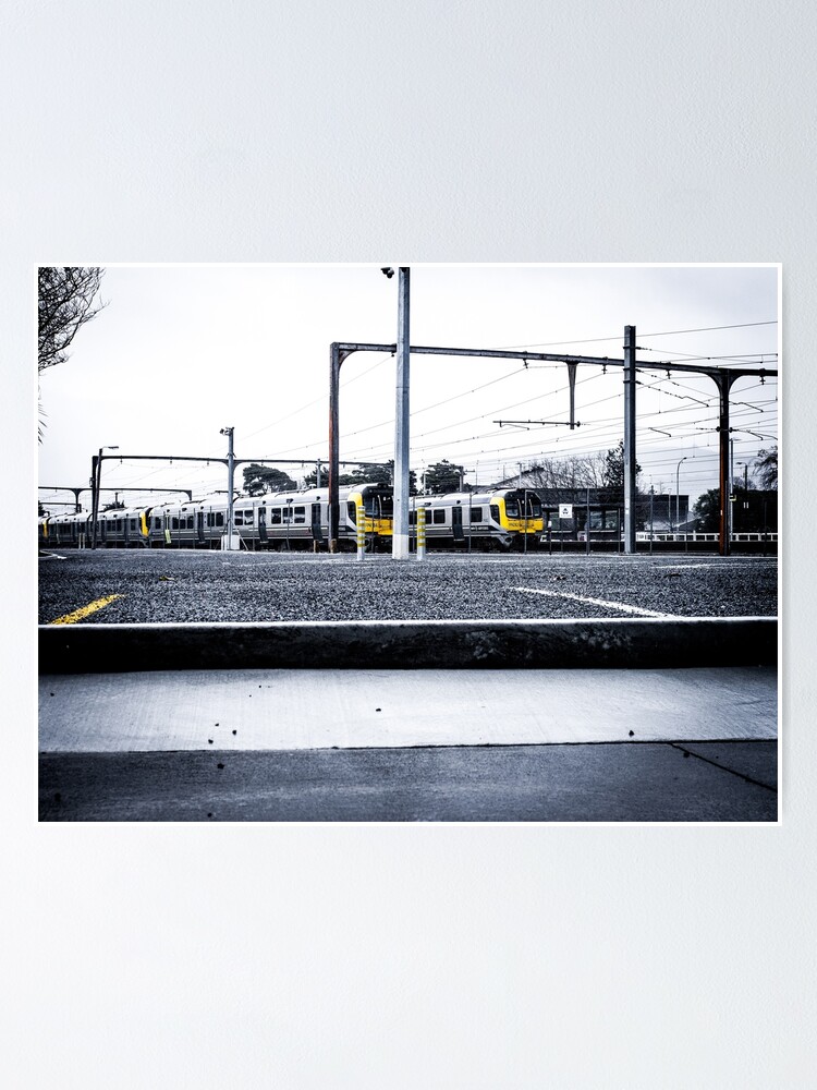 "Trains At Upper Hutt" Poster by urbanfragments | Redbubble