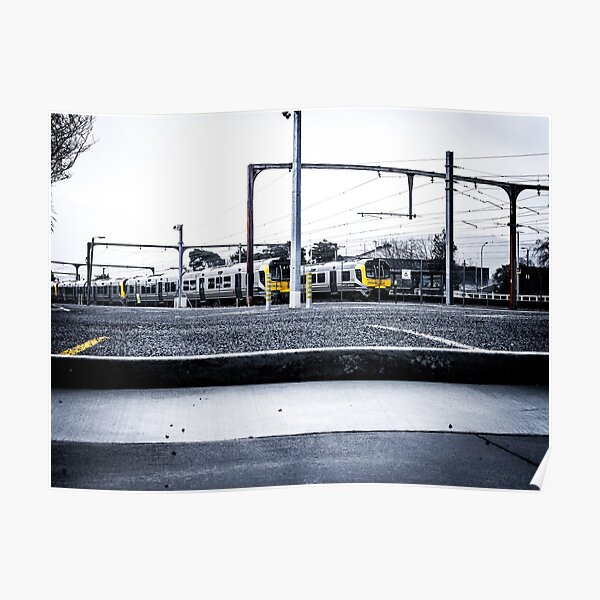 "Trains At Upper Hutt" Poster by urbanfragments | Redbubble