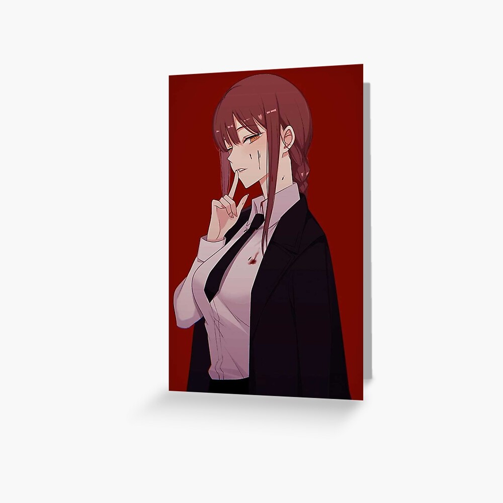 "Makima Staring Chainsaw Man!" Greeting Card for Sale by Incognztio ...