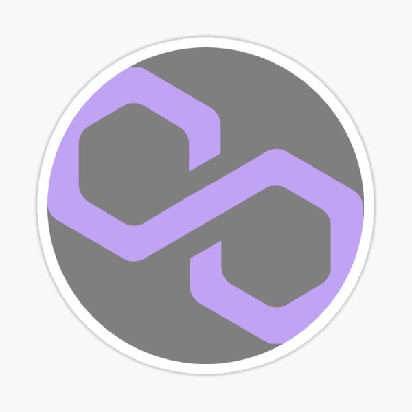 "polygon (matic) CryptoCurrency Coin" Sticker for Sale by VRStickers ...