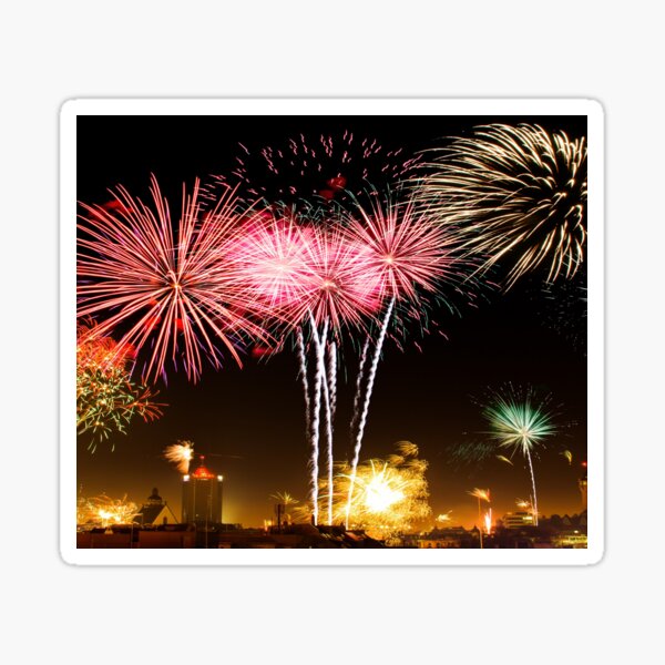 "fireworks photo" Sticker by VKHOUSE | Redbubble