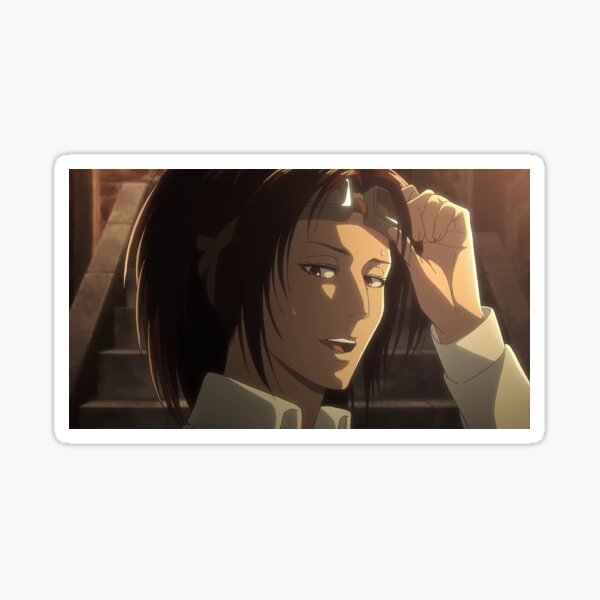 "Hange Zoe " Sticker for Sale by mgginthesheetz | Redbubble