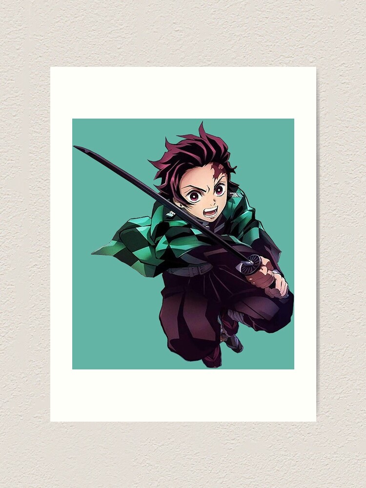 "Demon Slayer Tanjiro Kamado Full Body #3" Art Print by thePeachPit ...