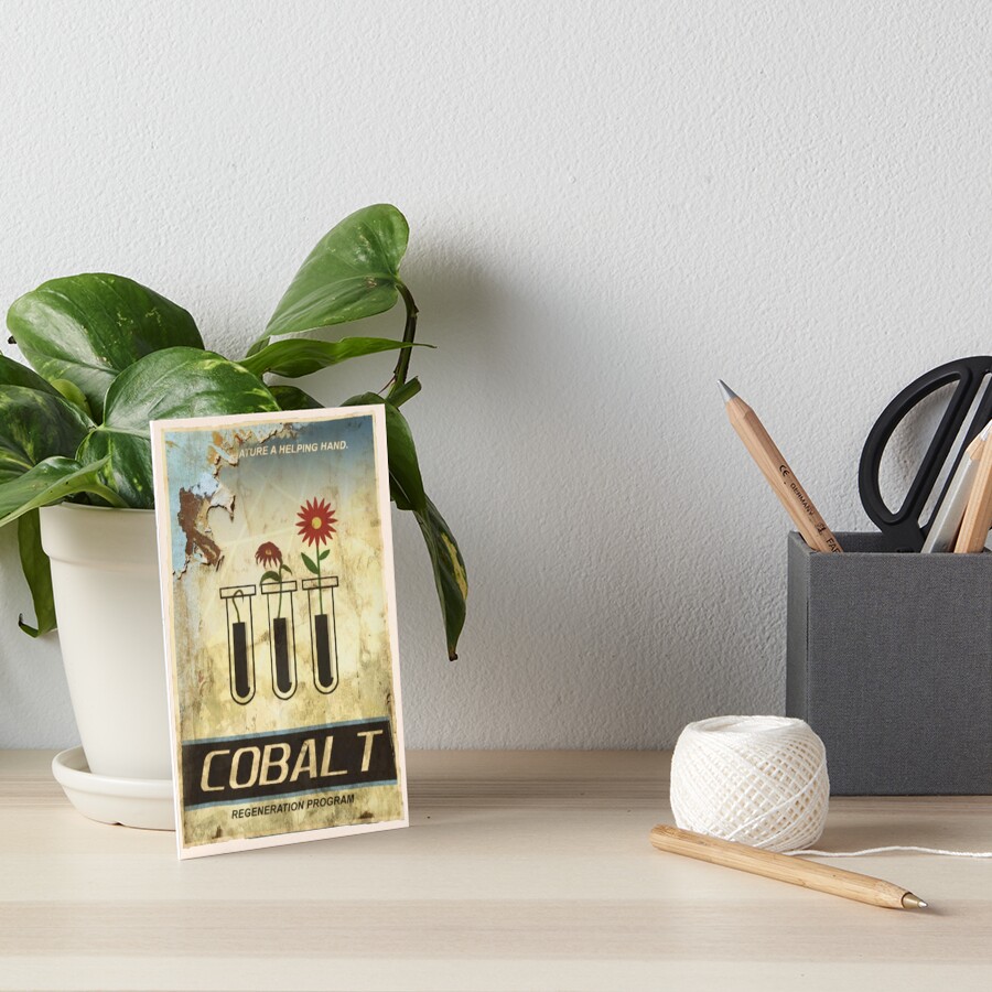 "Rust - Cobalt Poster" Art Board Print for Sale by TurretedSloth ...