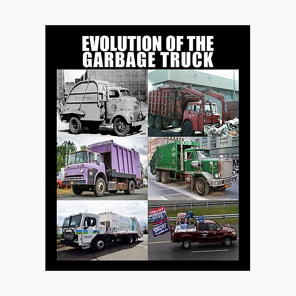 "Evolution of the Garbage Truck" Photographic Print for Sale by ...