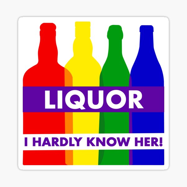 "Liquor" Sticker by gabs2828 | Redbubble