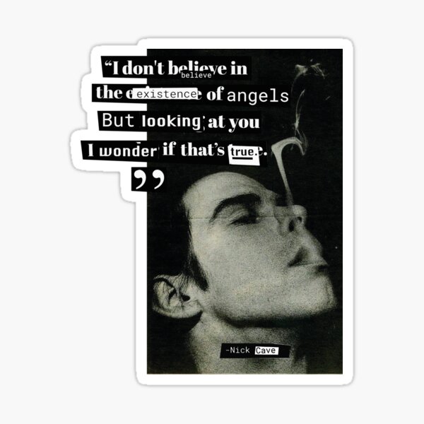 "Nick cave" Sticker for Sale by FAUNAcollage | Redbubble