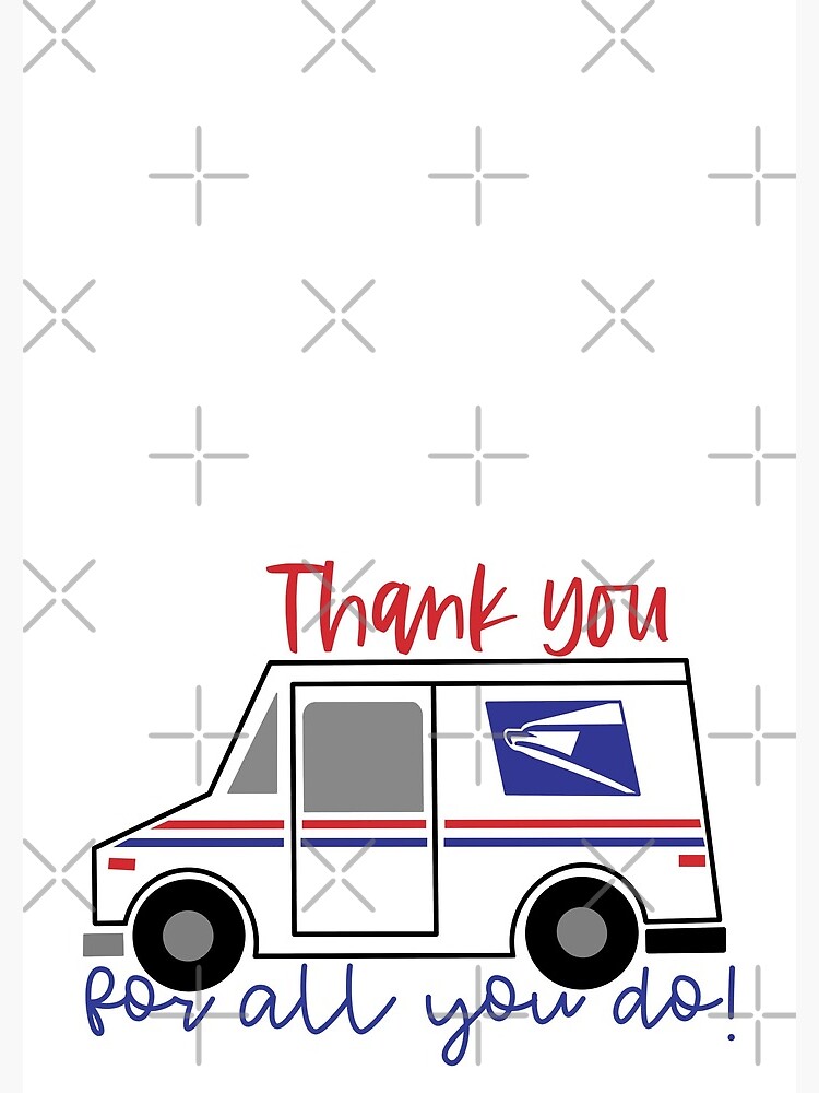 "USPS Thank You Sticker " Spiral Notebook for Sale by jminehartp ...