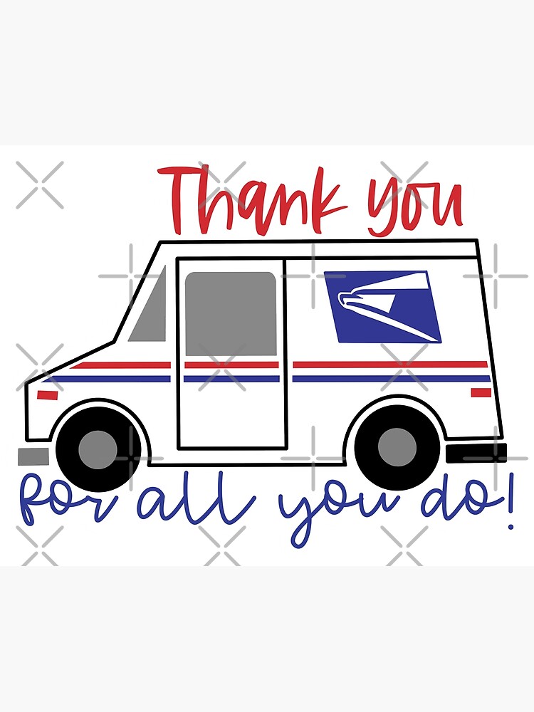 "USPS Thank You Sticker " Canvas Print for Sale by jminehartp | Redbubble