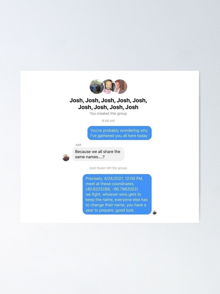 "The Josh Fight Origin Story" Poster for Sale by GrellenDraws | Redbubble