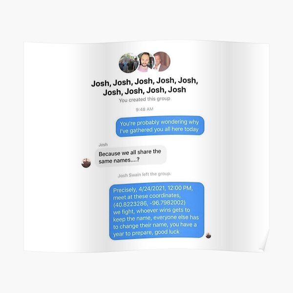 "The Josh Fight Origin Story" Poster for Sale by GrellenDraws | Redbubble