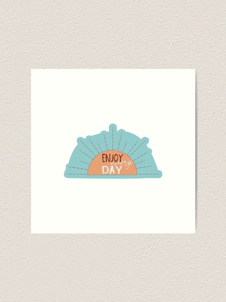 "Motivation Sticker Enjoy every Day Hand Drawn Stickers Printable ...