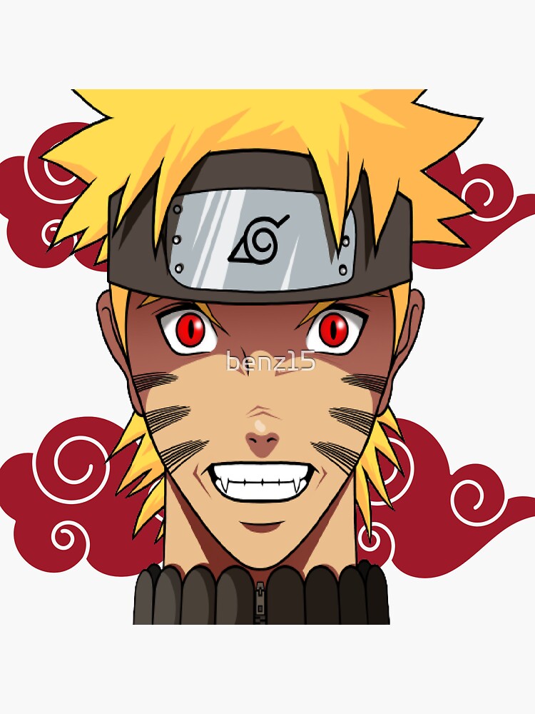 "anime manga red cloud" Sticker for Sale by benz15 | Redbubble