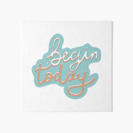 "Motivation Sticker begin today Hand Drawn Stickers Printable Sticker ...