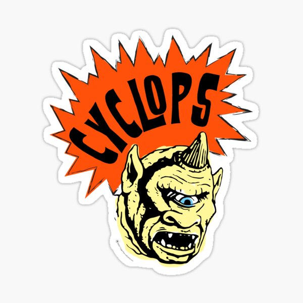 "Cyclops" Sticker for Sale by FugginTeez | Redbubble