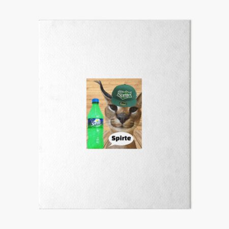 "Big Floppa Zabloing Cat Meme Spirte (Fanter series)" Art Board Print ...