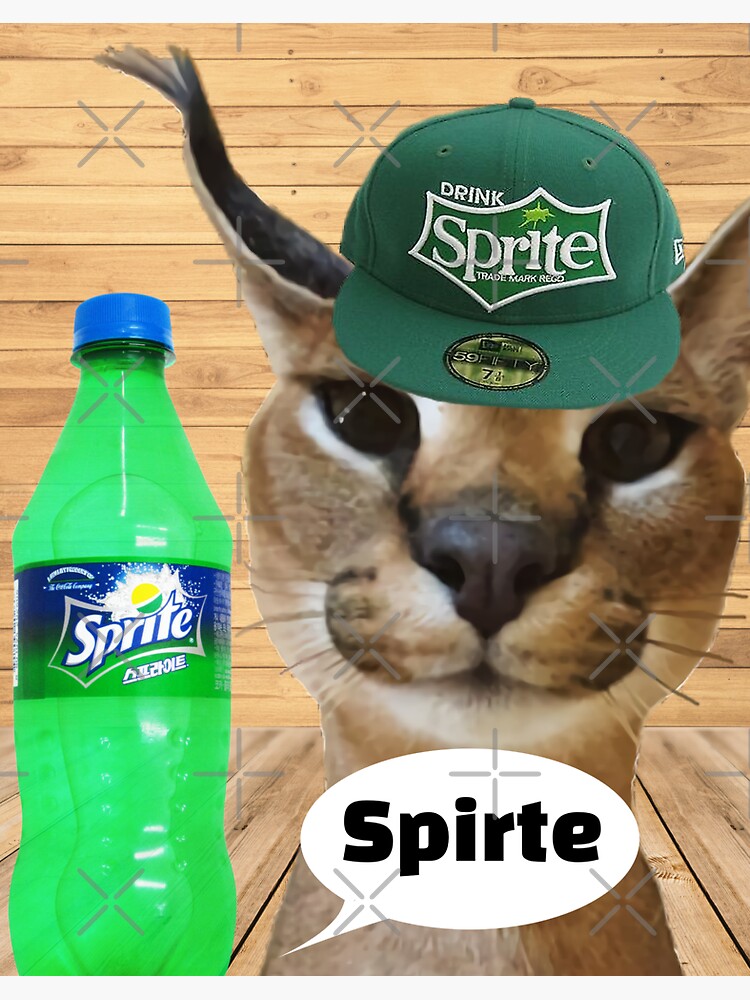 "Big Floppa Zabloing Cat Meme Spirte (Fanter series)" Sticker by ...