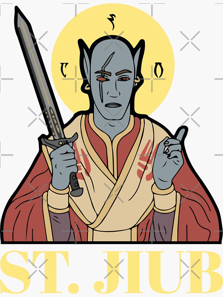 "Saint Jiub the Eradicator" Sticker for Sale by RedEL91 | Redbubble