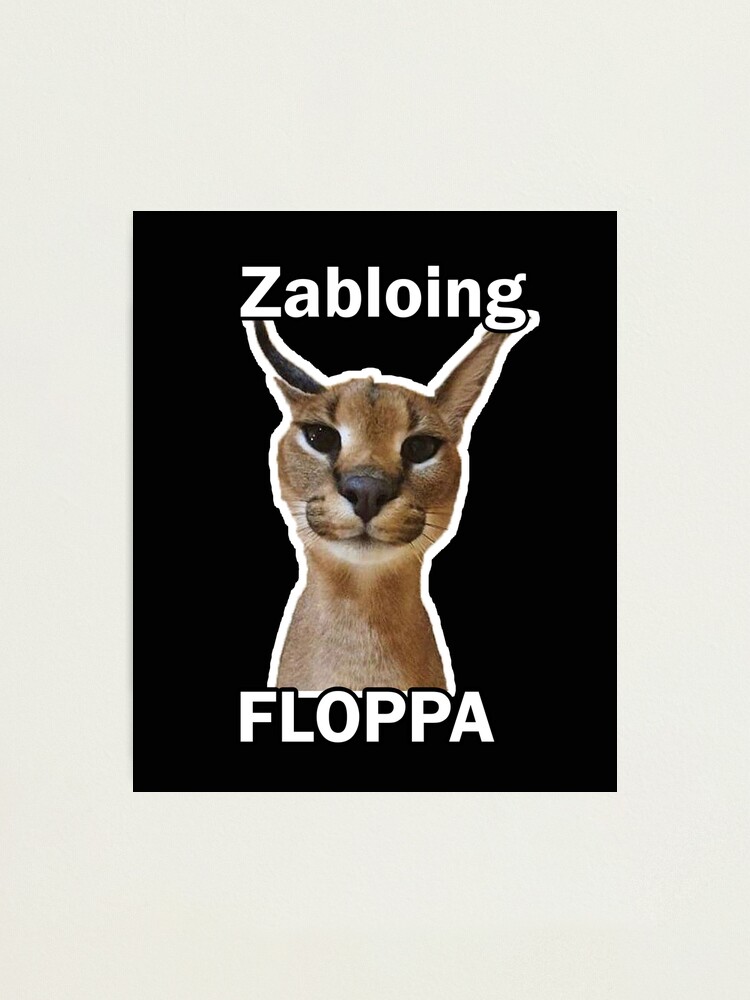 "Zabloing FLOPPA meme floppa Zabloing cat Essential T-Shirt ...