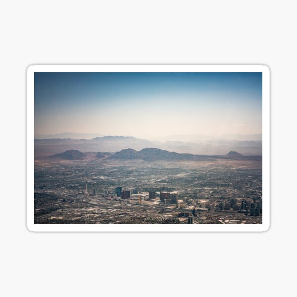"Las Vegas Strip Mountain Landscape" Sticker for Sale by pooshda ...