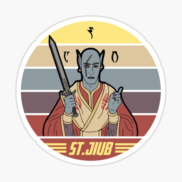 "Saint Jiub the Eradicator" Sticker for Sale by Lovely Wall Art | Redbubble