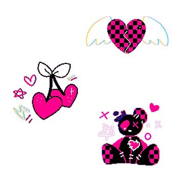 "Emocore (Set 3)" Sticker for Sale by p0lterpuppy | Redbubble