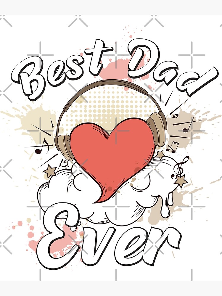 "Best Dad Ever Music Note" Poster for Sale by ecomdesign | Redbubble