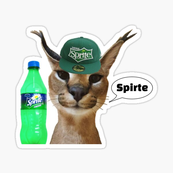 Pegatina «Big Floppa Cat Meme Spirte Zabloing Caracal (serie Fanter ...