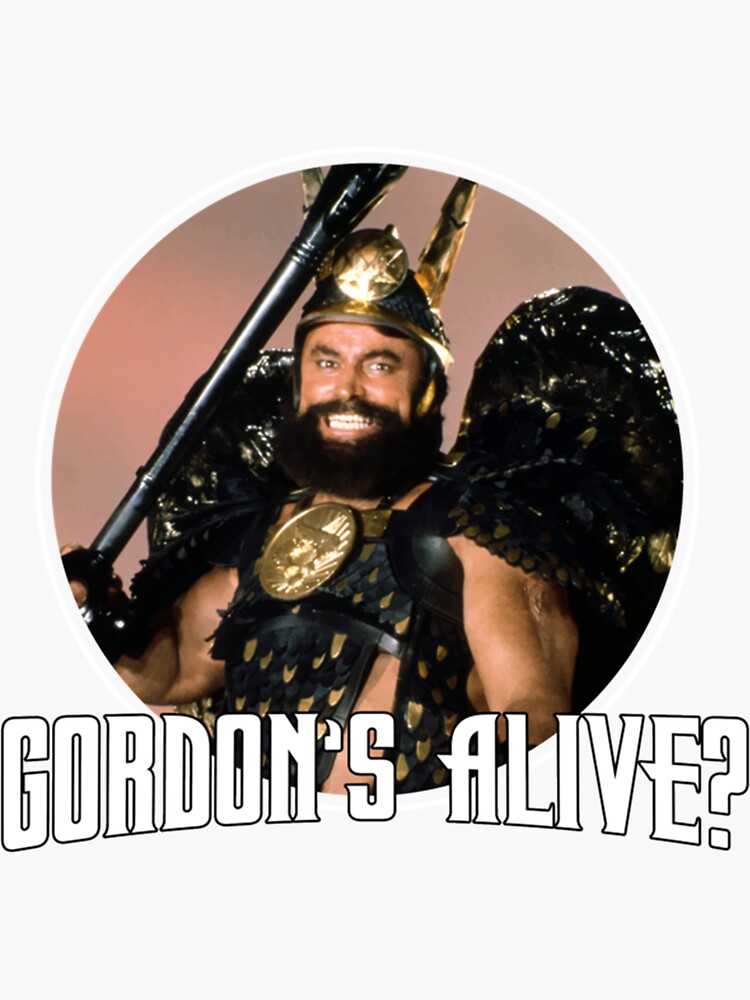 "Gordon’s Alive - Inspired by Flash Gordon" Sticker by ARCHITEST ...