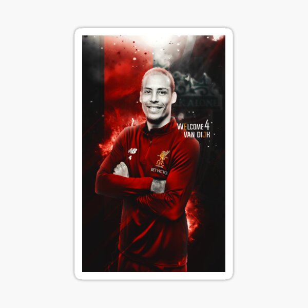 "Virgil van Dijk" Sticker for Sale by jaheermunde76 | Redbubble