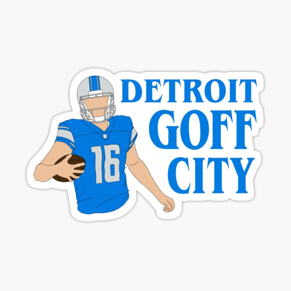 "Detroit Goff City" Sticker for Sale by motorcitydibby | Redbubble