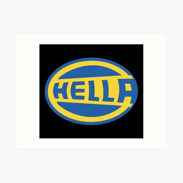 "Hella Logo " Art Print for Sale by birasaema | Redbubble