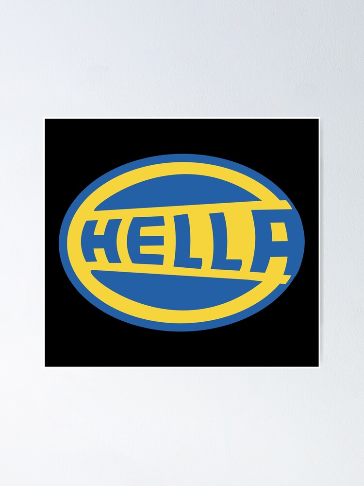"Hella Logo " Poster for Sale by birasaema | Redbubble
