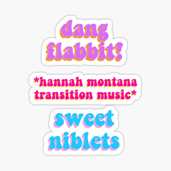 "Hannah Montana Sticker Set" Sticker for Sale by lovelinashop | Redbubble