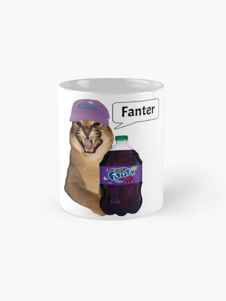"Demotivational Big Floppa Cat Meme Fanter Grape" Coffee Mug for Sale ...