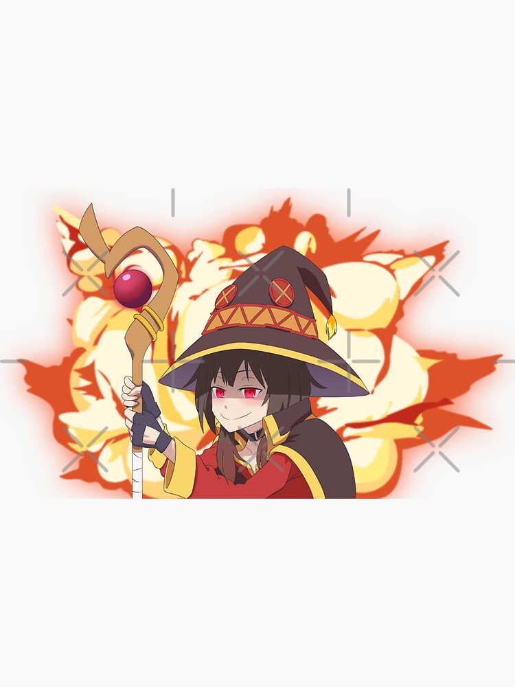 "Konosuba Megumin Explosion" Sticker for Sale by ChibiCheems | Redbubble
