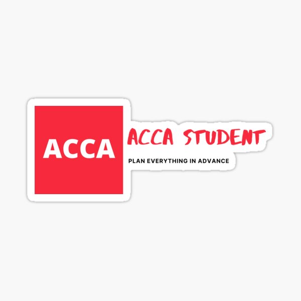 "Acca Student Design" Sticker by Red-ElYoubi | Redbubble