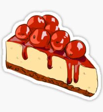 Cartoon Cheesecake Stickers | Redbubble