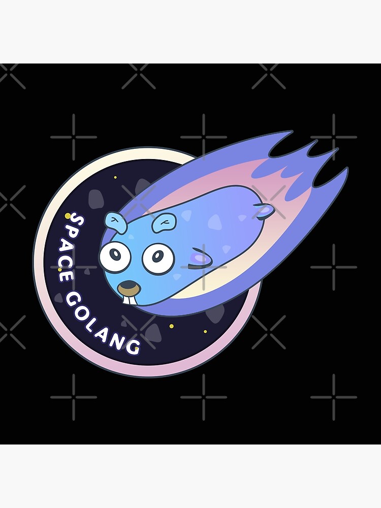 "Golang gopher like comet. Catch space mascot" Poster by karinkasvit ...