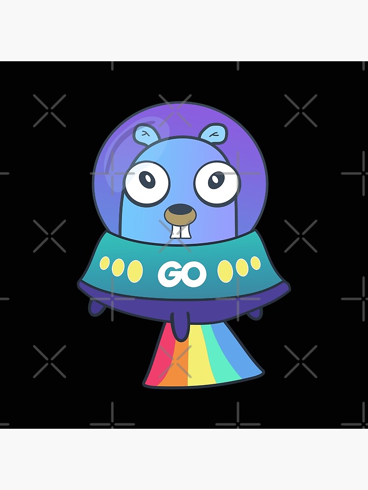 " Golang gopher like alien. Catch space unicorn" Poster by karinkasvit ...