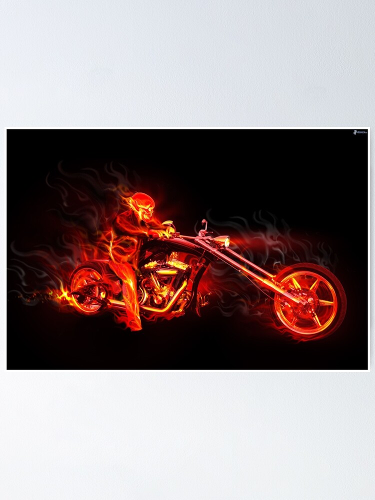 "Ghost Rider - Theme Design" Poster for Sale by LoLxLeGiT | Redbubble