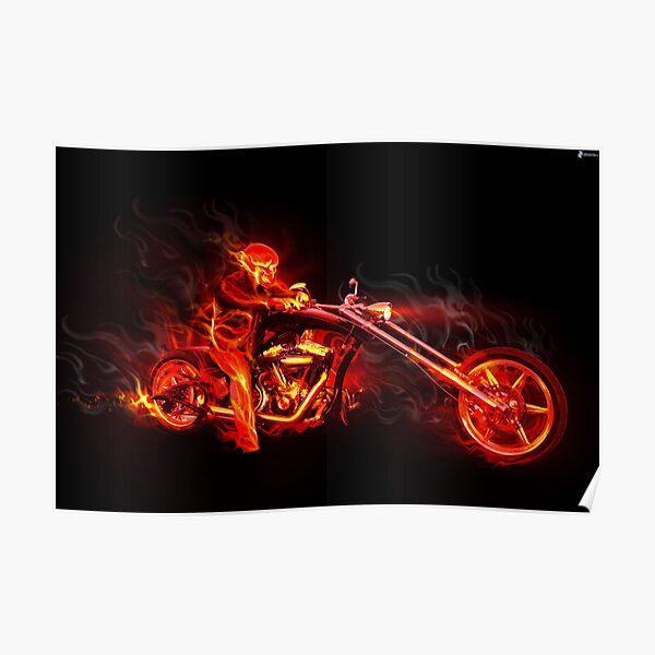 "Ghost Rider - Theme Design" Poster for Sale by LoLxLeGiT | Redbubble