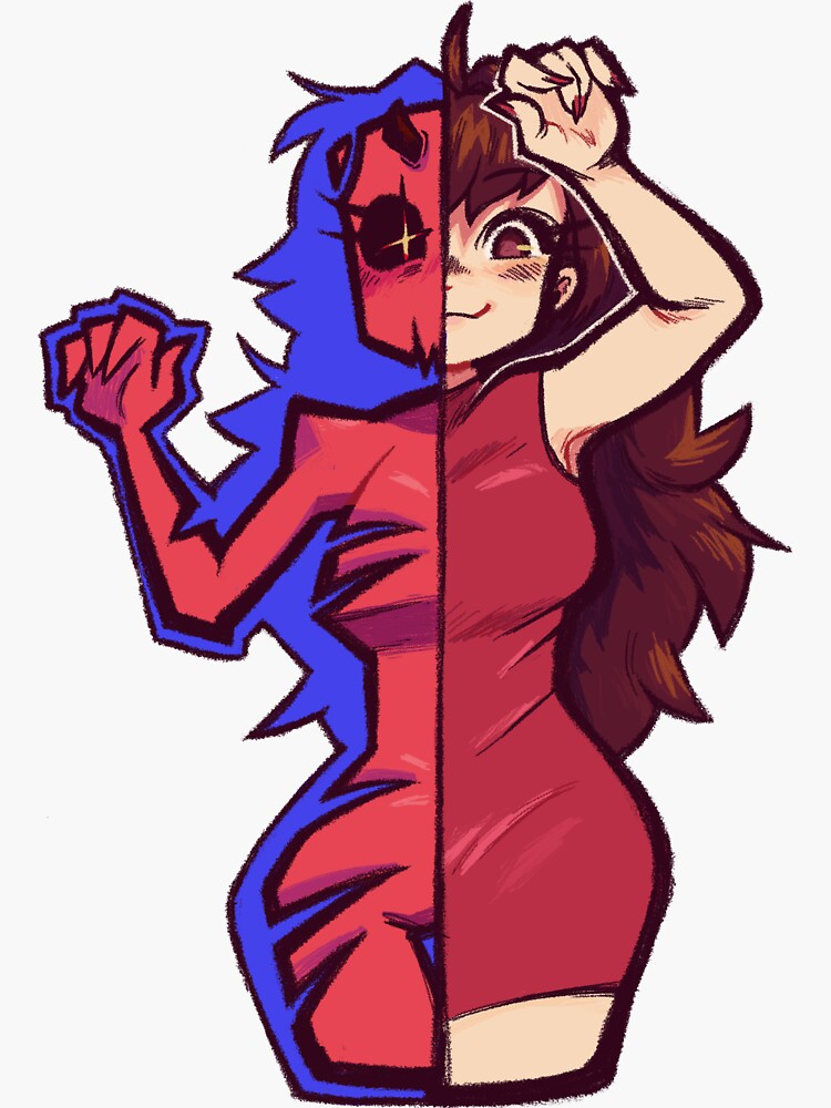 "Girlfriend (GF) Friday Night Funkin’ Game Over" Sticker for Sale by ...