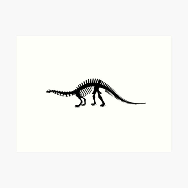 "Brontosaurus skeleton" Art Print for Sale by MordaxFurritus | Redbubble